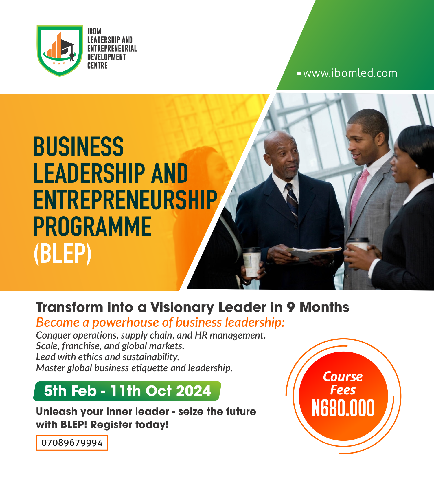 Ibom-LED Business Leadership and Entrepreneurship Programme (BLEP ...