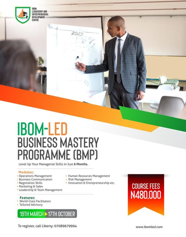 Ibom-LED Business Mastery Program (BMP) - Ibom Leadership and Entrepreneurial Development Centre